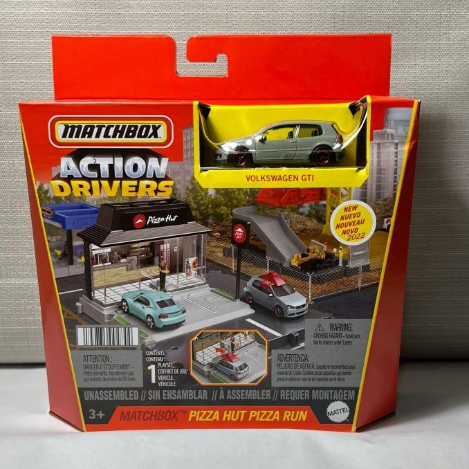 Jual Matchbox Action Drivers Pizza Hut Pizza Run Diorama Volkswagen GTI ...