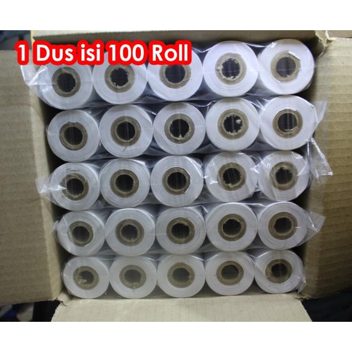 Jual Paper 1 Dus Isi 100 Roll Thermal Roll Paper 58X40 Cash Register ...