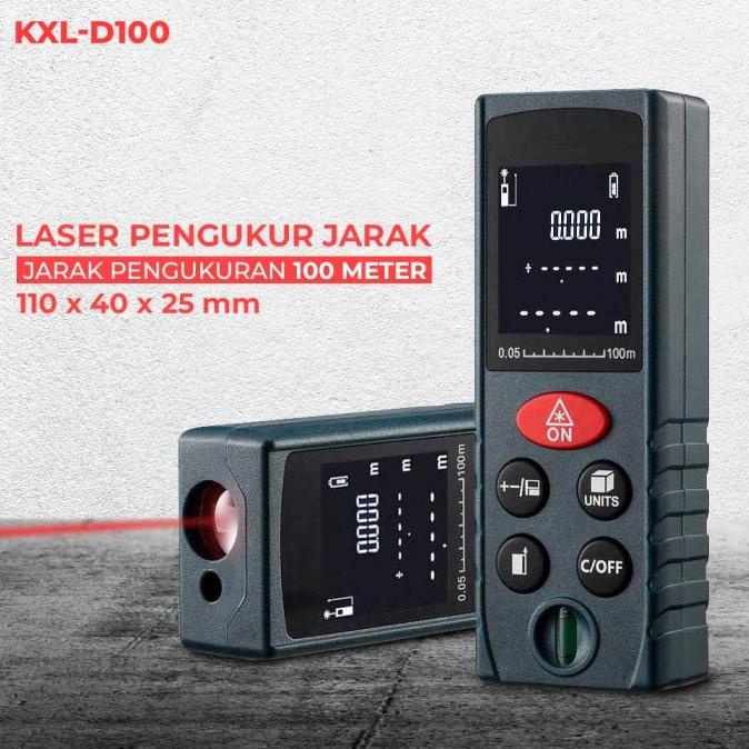 Jual Alat Ukur Pengukur Jarak 100m Meteran Digital Laser Distance Meter ...