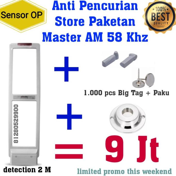 Jual Sensor Baju AM 58 Khz Sensormatic | Shopee Indonesia