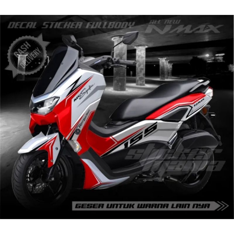 Jual sticker variasi decal full body yamaha new nmax dekal pul body ...