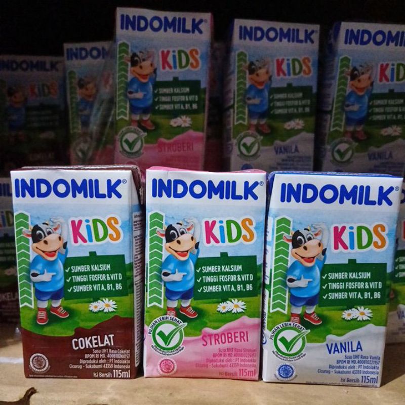 Jual INDOMILK Kids Susu UHT 115 ml | Shopee Indonesia