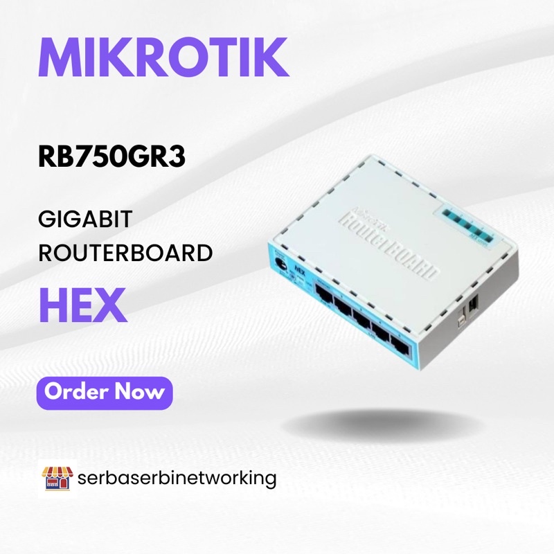 Jual Mikrotik RB750Gr3 Gigabit RouterBoard Hex | Shopee Indonesia