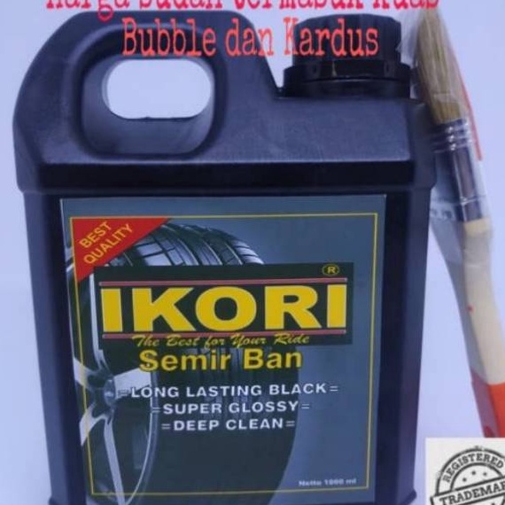 Jual Semir Ban Mobil dan Motor Ikori 1 Liter Hitam Wet Look dan ...