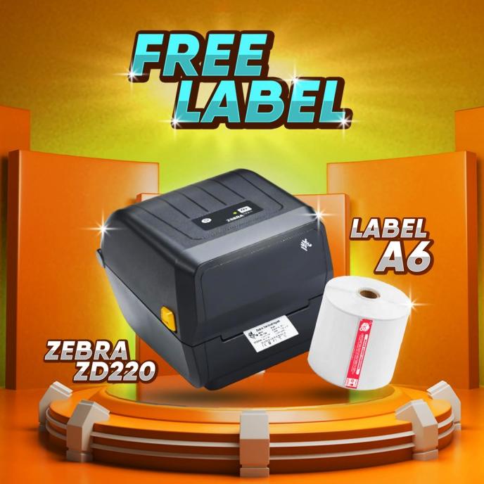 Jual PRINTER BARCODE ZEBRA ZD220 PRINT LABEL STIKER THERMAL SEMICOATED ...