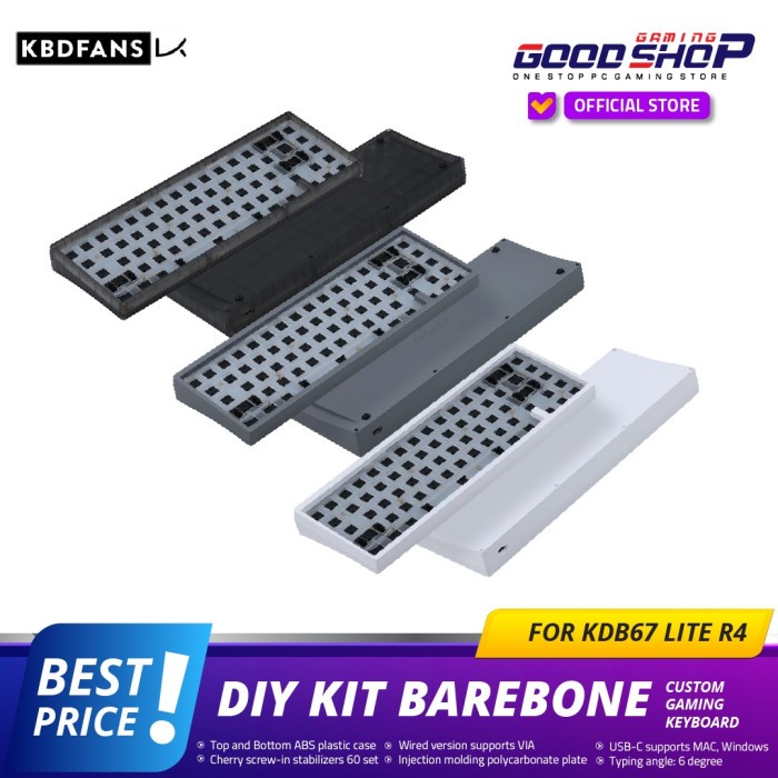 Jual KBDFANS KBD67 Lite R4 - Mechanical Keyboard DIY Kit | Shopee Indonesia