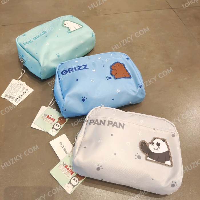 Jual Bayusukmashop Miniso Pouch Kosmetik Kotak We Bare Bears 5.0 (Size ...