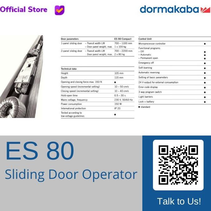 Jual Dorma Es80 Easy Sliding Door Dormakaba Automatic Operator | Shopee ...