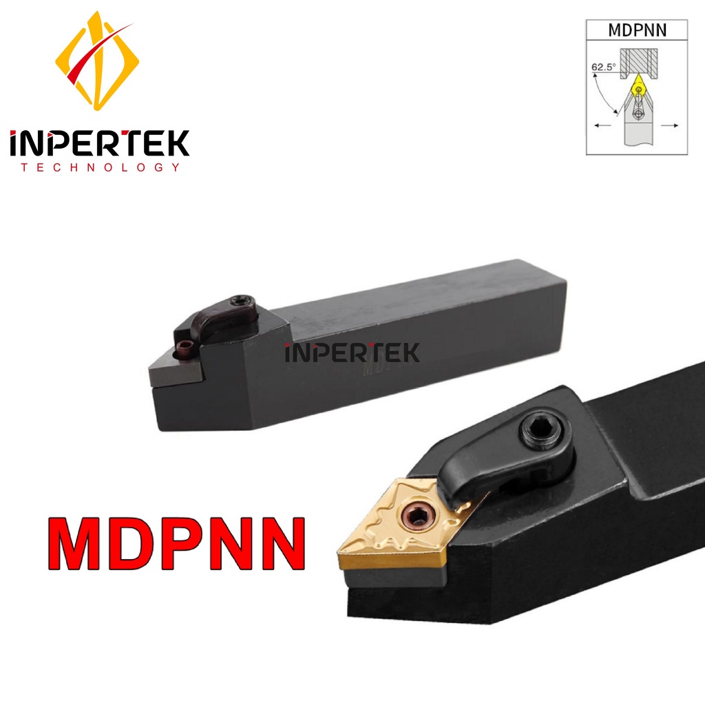 Jual MDPNN 2020 11 Holder Bubut Insert DNMG 11 Pahat Gagang Netral Luar ...