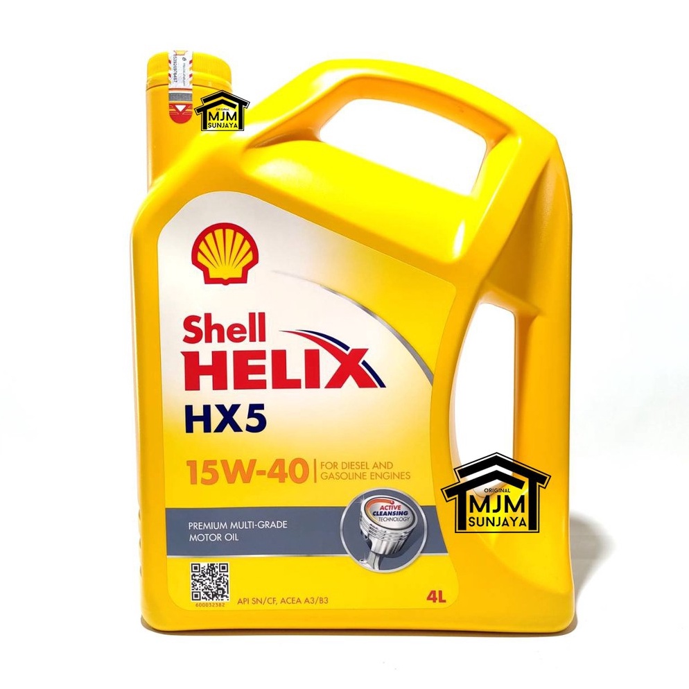 Jual SALE|| Oli Mesin Shell Helix HX5 SAE 15W-40 4 Liter Bensin Galon ...