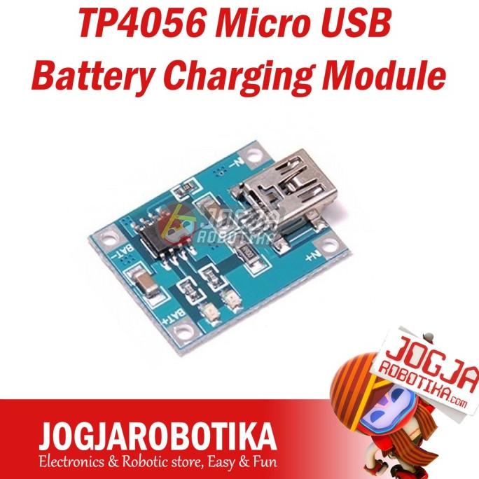 Jual TP4056 Micro USB to Lithium Battery Charging Module Output 5V 1A ...