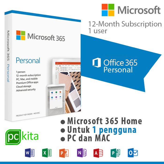 Jual Microsoft Office 365 Personal - 1 User 1 Tahun Software Resmi | Shopee Indonesia