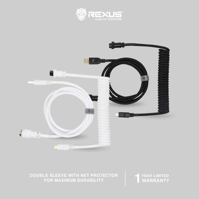 Jual Rexus Coiled Kabel Daxa DX-CC1/ CC1 USB Type C for Mechanical ...