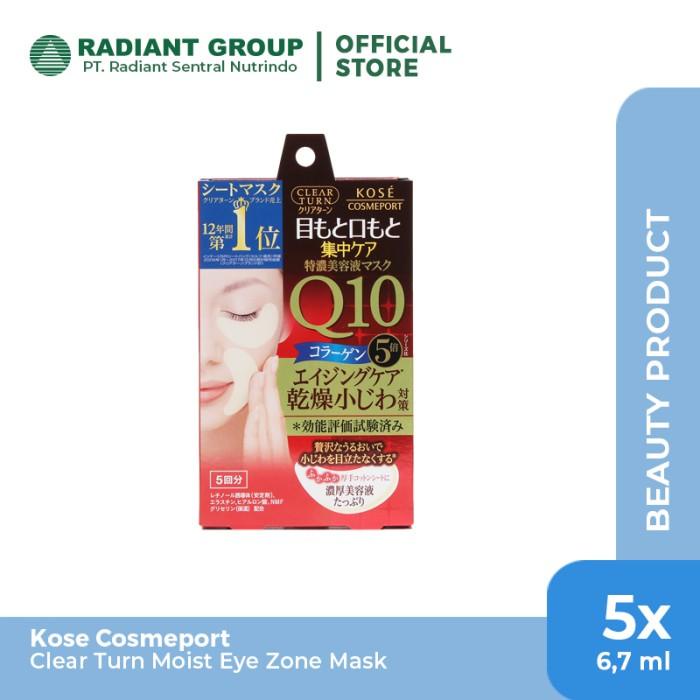 Jual Mask Kose Clear Turn Moist Eye Zone Mask (5 Sachet) | Shopee Indonesia