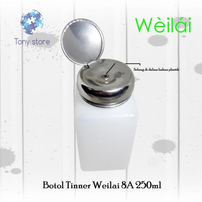 Jual Produk Baru Botol Tinner Weilai 8A 250Ml-Tempat Penyimpanan Flux /Cairan | Shopee Indonesia