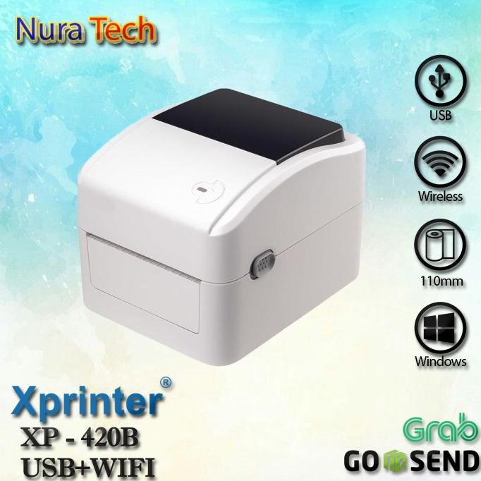 Jual Printer Barcode Thermal XPrinter XP-420B USB+wifi |Stiker Barcode ...