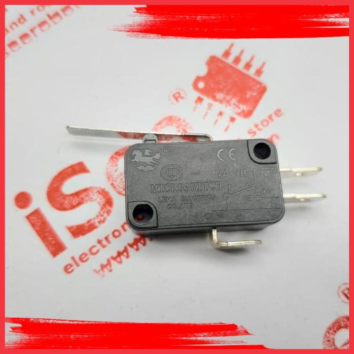 Jual (ise) micro limit switch sensor pembatas spdt 16a 250v ac plat pendek | Shopee Indonesia