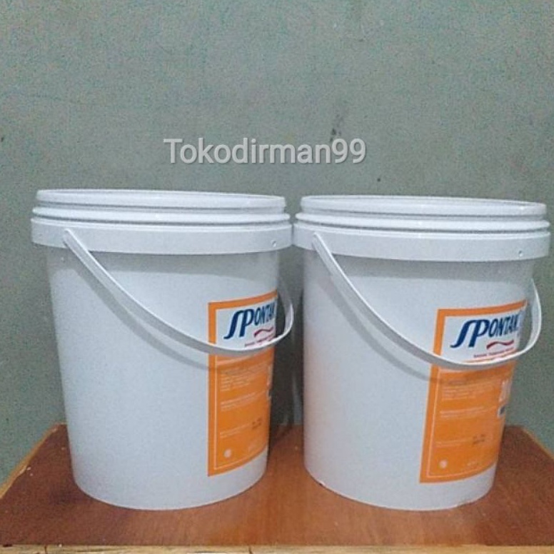 Jual (I㊛NI-♥) ember bekas cat 25 kg + tutup ( ember warna ) siiap ...