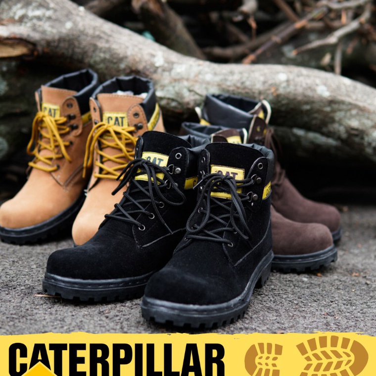 Jual vlah -49 SEPATU SAFETY CATERPILLAR BOOTS PRIA KULIT TALI SAVETY ...