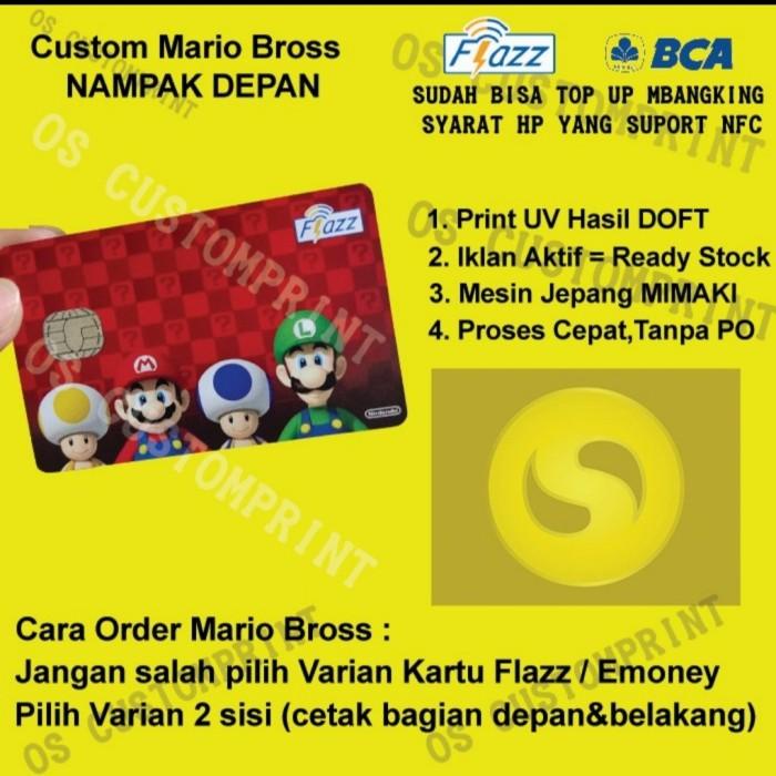 Jual Custom Custom Flash Bca Gen 2 Atau E-Money Mario Bross Saldo Rp 0 ...