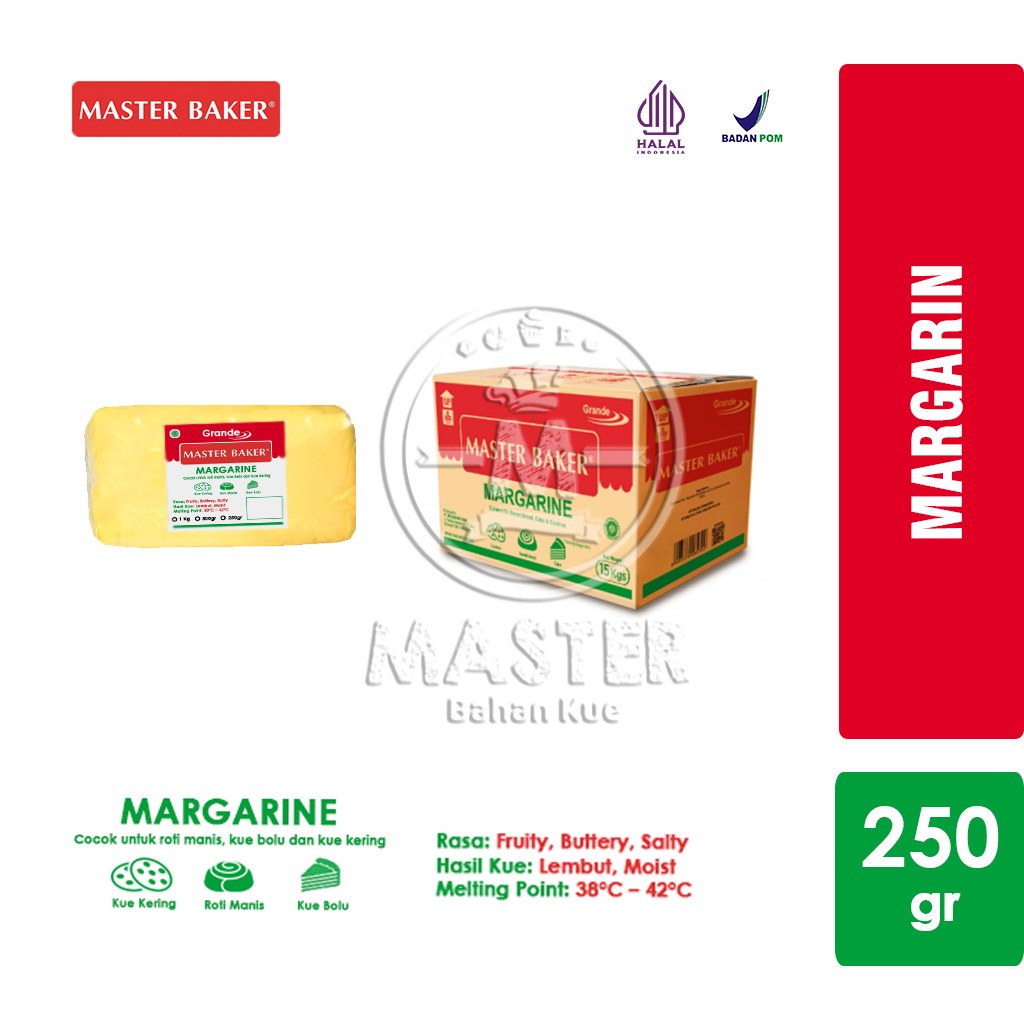 Jual Margarin Serbaguna Margarine Grande Master Baker [250 gr] | Shopee ...