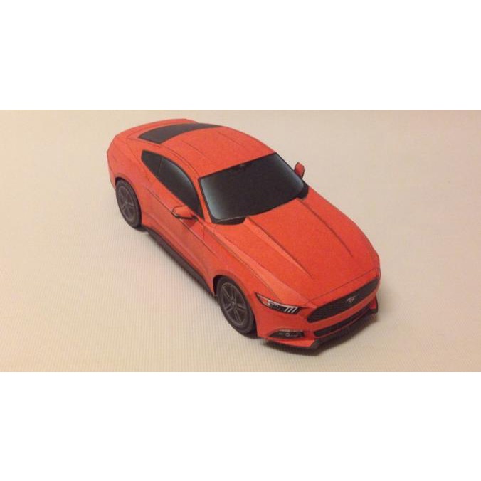Jual DIY Papercraft Lembar Kertas Pola kendaraan Mobil Ford Mustang ...