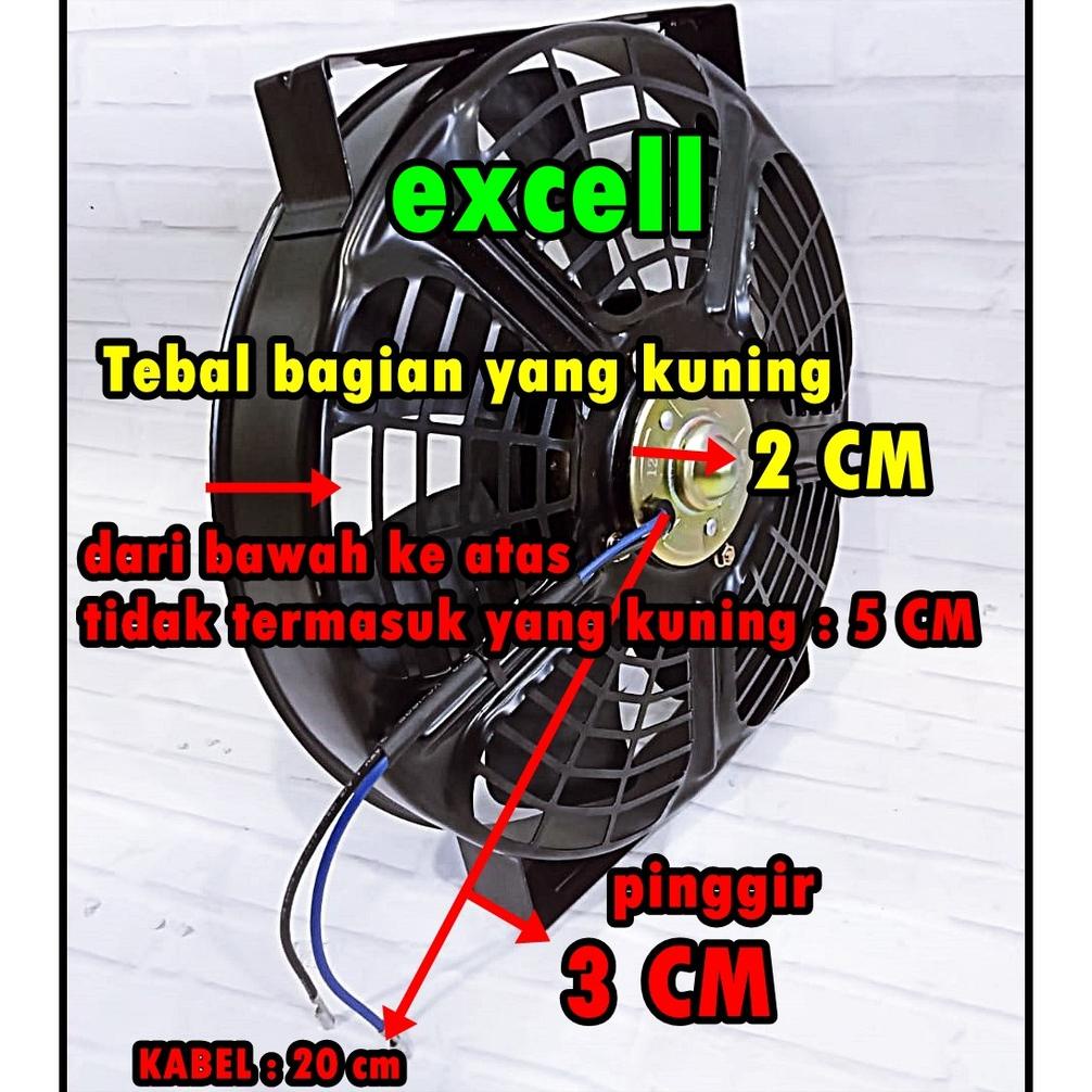 Jual PROMO EXTRA FAN KIPAS MOTOR AC MOBIL UNIVERSAL KONDENSOR RADIATOR ...