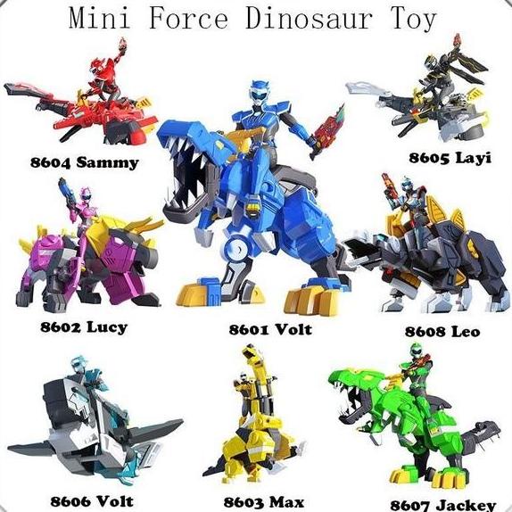 Jual Mainan Robot Mini Force Action Figures MiniForce X Dinosaur YEY ...