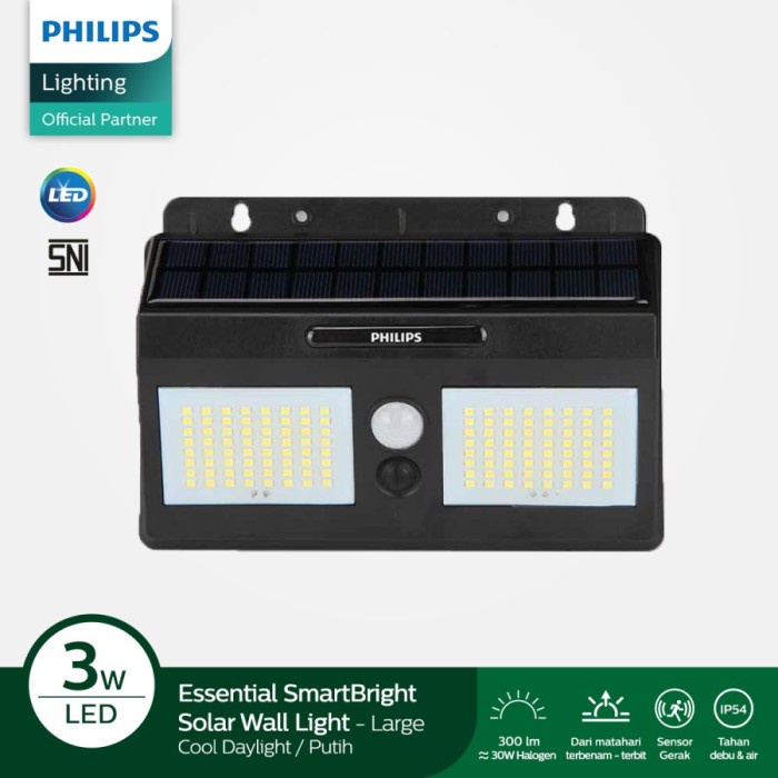 Jual Philips Essential SmartBright Solar Wall Light Large | Shopee Indonesia