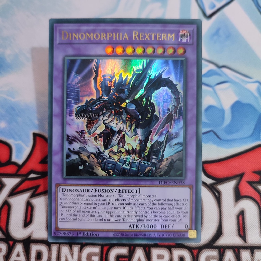 Jual yugioh dinomorphia rexterm DIFO ultra rare 1st original | Shopee ...