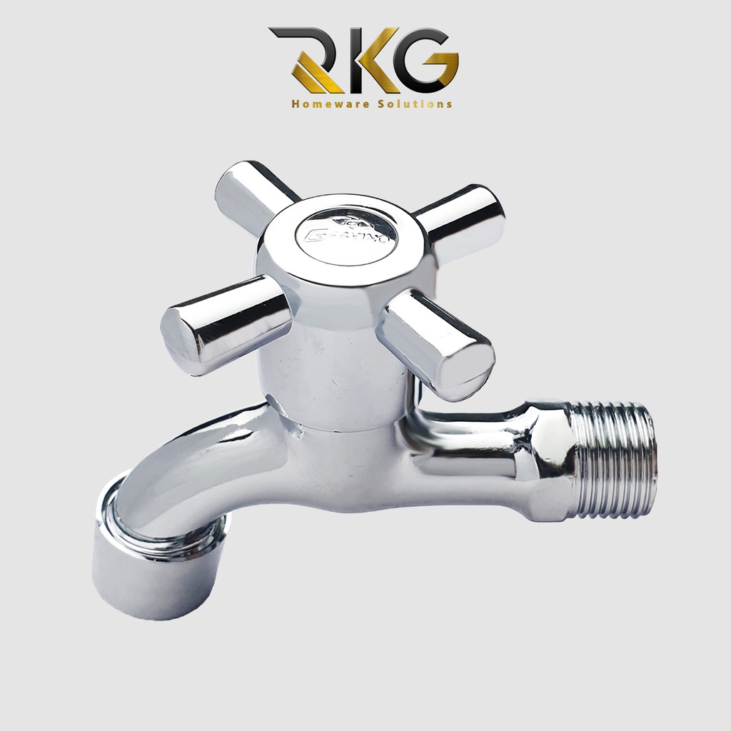 Jual KRAN AIR PUTAR STAINLESS 1/2 INCI 0.5 L KERAN BALING CUCI TEMBOK ...