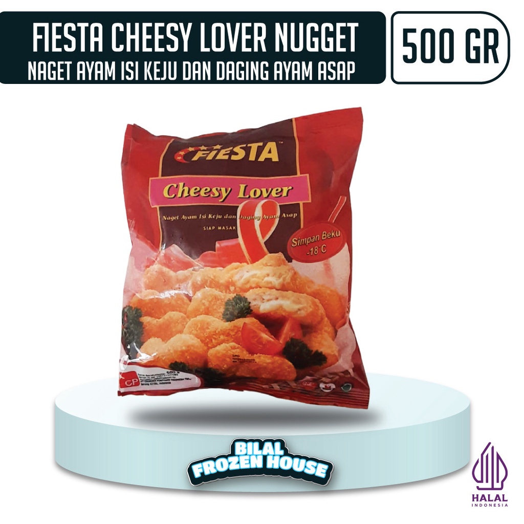Jual Fiesta Cheesy Lover 500gr - Nugget Ayam Isi Keju dan Daging Ayam ...