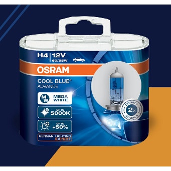 Jual Bohlam OSRAM H4 Cool Blue Hyper CBH+ Xenon Look 12V 60/55W Original ORIGINAL | Shopee Indonesia