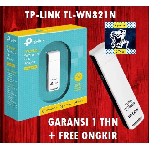 Jual TP-LINK TL-WN821N 300Mbps Wireless N USB Adapter TP LINK | Shopee ...