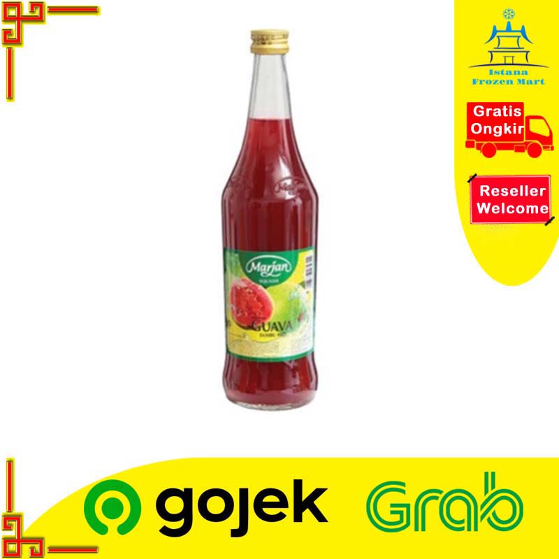 Jual Sirup Guava Squash Jambu 450 ML - MARJAN (FREE BUBBLE WRAP ...