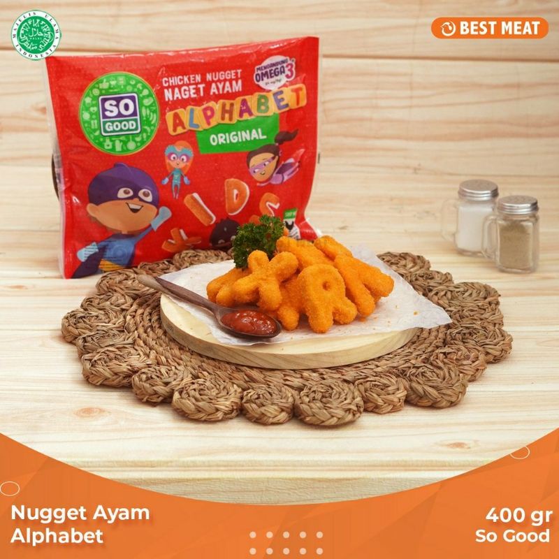 Jual Nugget Ayam Alphabet 400 GR - SO GOOD | Shopee Indonesia