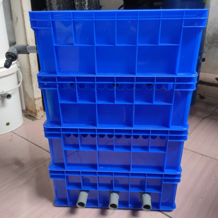 Jual Trickle Box Untk Kolam Koi Tanpa Media 4 Susun Box Filter | Shopee ...