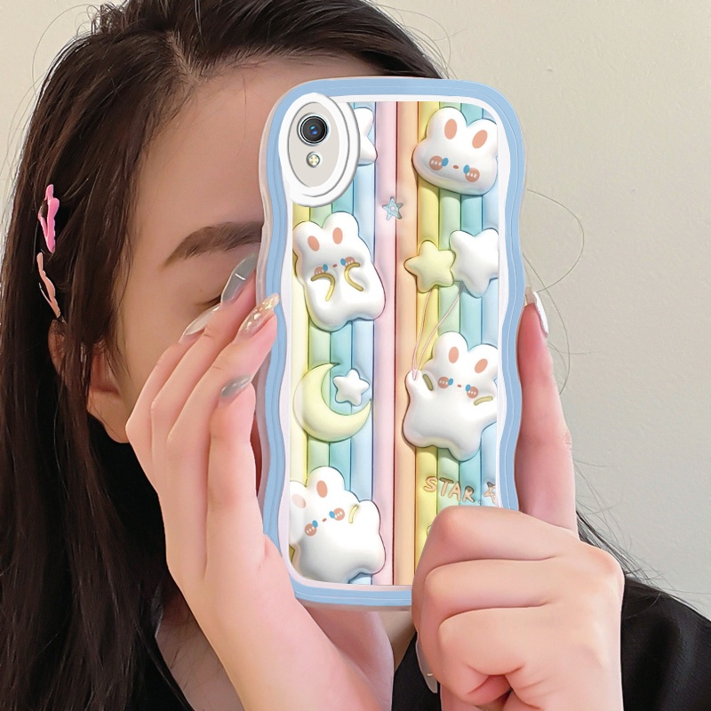 Jual Casing Ponsel untuk VIVO Y1s Y91C Case lucu kartun 3D pola pelangi ...