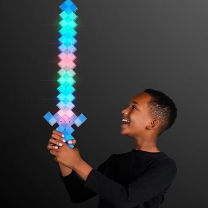 Jual Shining Blue Diamond Sword - Pedang Minecraft Led / Pedang ...