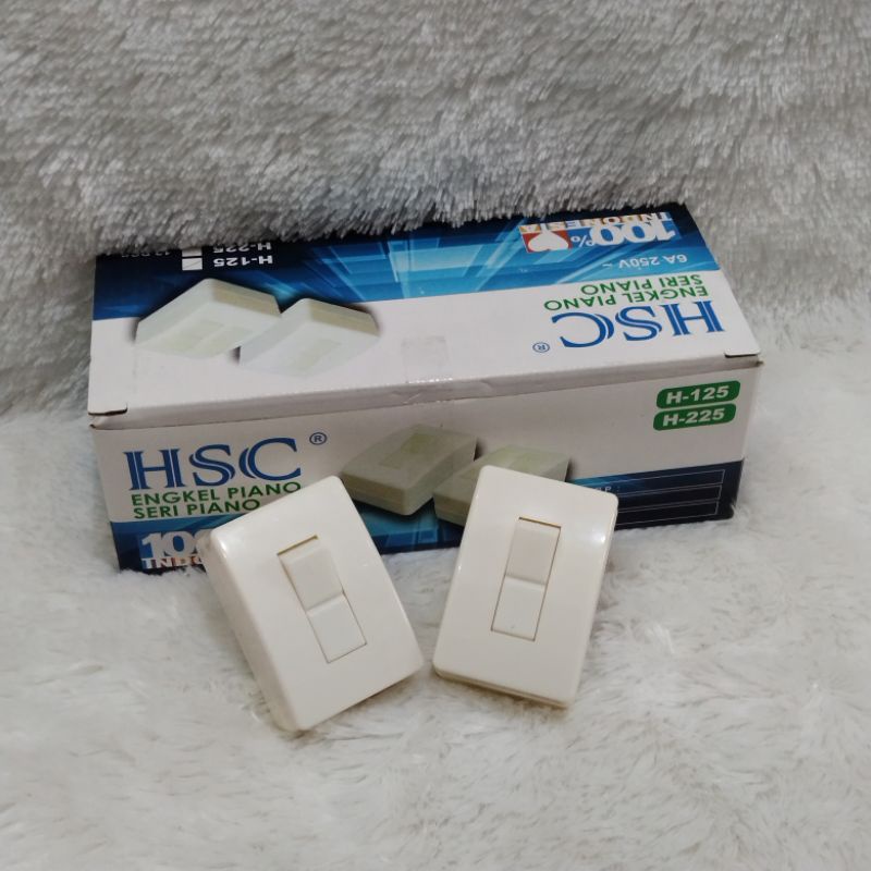 Jual Saklar engkel tunggal single ob timbul model piano HSC | Shopee ...