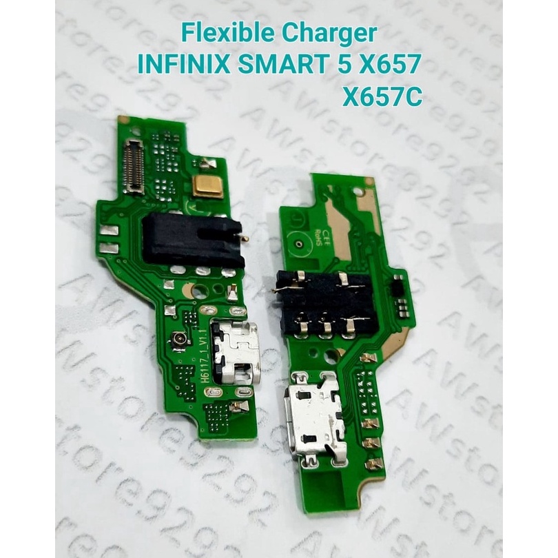 Jual ♠ Flexible fleksibel papan PCB con cas con TC Charger + IC INFINIX SMART 5 X657 X657C ...