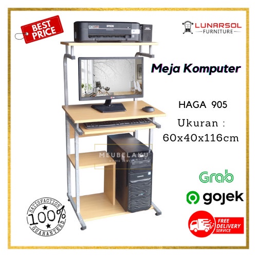 Jual Best Seller Meja Komputer Huga 905 / Meja Kerja Rangka Besi ...