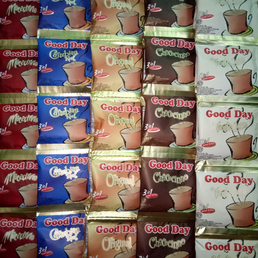 Jual (RENCENGAN) GOODDAY 10 PCS X 20 GR KOPI BUBUK INSTANT GOOD DAY ...