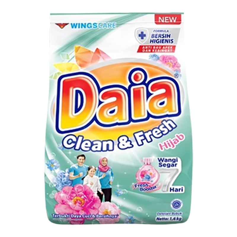 Jual Daia Deterjen Clean & Fresh Hijab 1,6 kg | Shopee Indonesia