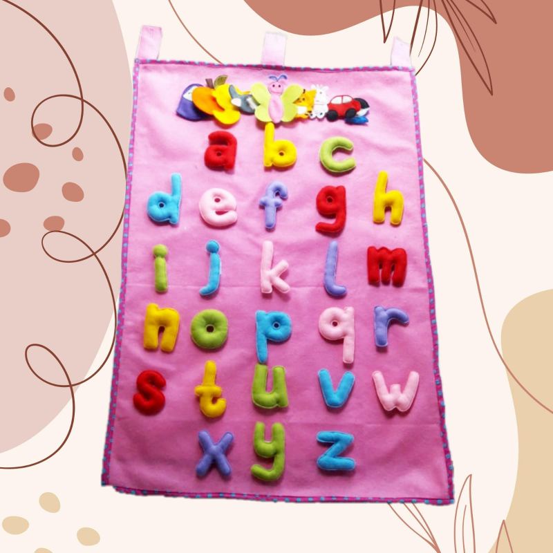 Jual Papan abc huruf kecil | Papan alfabet Flanel | Alphabeth alfabet ...