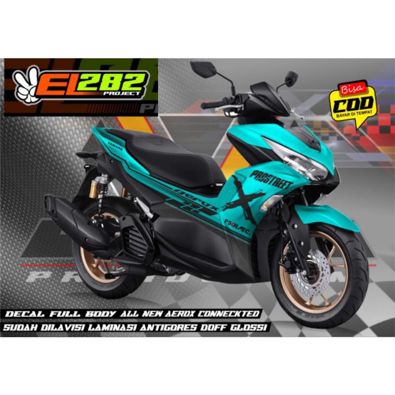 Jual STIKER DECAL AEROX NEW CONNECTED FULLBODY "PROSTREET" | Shopee ...