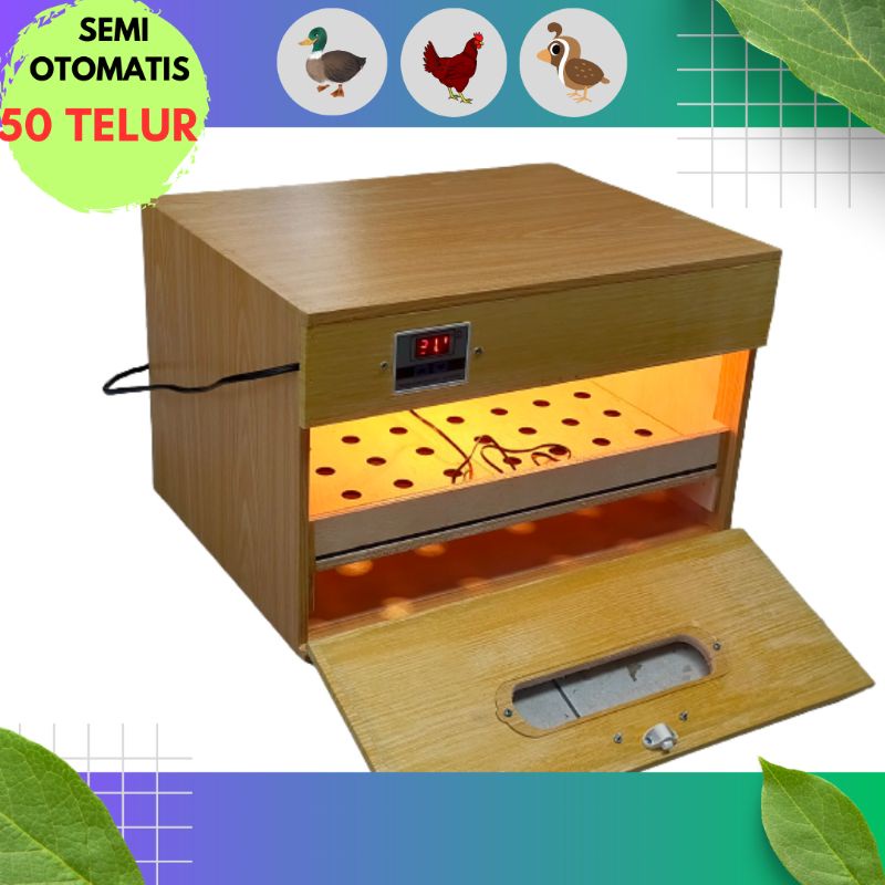 Jual Mesin Penetas Telur Semi Otomatis Kapasitas 50 Telur | Shopee ...