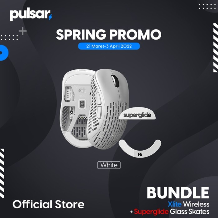 Jual Pulsar XLITE 2.4Ghz Ultralight Ergonomic - Wireless Gaming Mouse ...