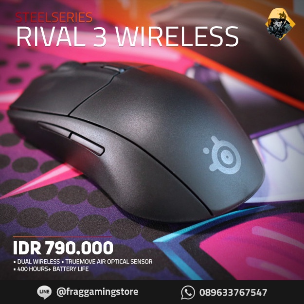 Jual Steelseries Rival 3 Wireless / Rival3 Wireless Gaming Mouse | Shopee Indonesia