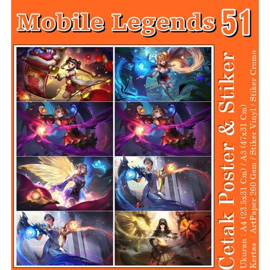 Jual Sticker Poster | Mobilelegends | Mlbb | Mobile Legends Bangbang ...